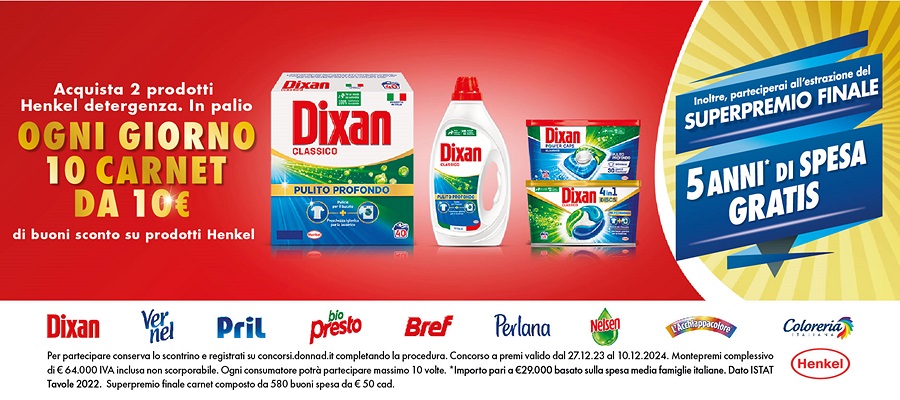 DESPAR EUROSPAR INTERSPAR Centro Sud - HENKEL: OGNI GIORNO 10 CARNET DA 10€